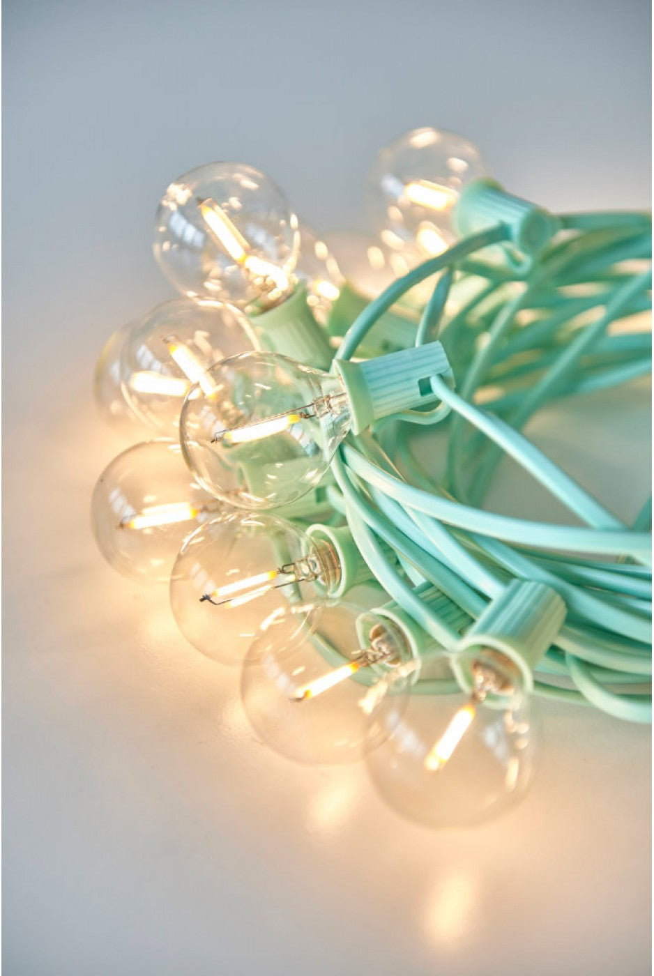 Jade green Festoon lights | calvert Jones – Calvert Jones