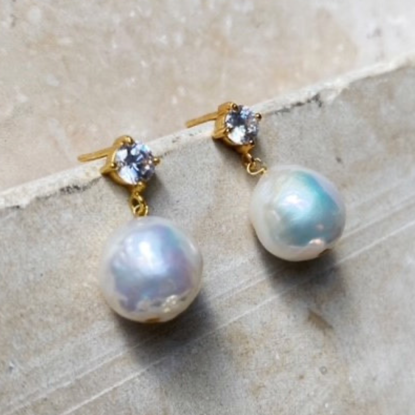 Shyla Pearl Earring |Calvert Jones