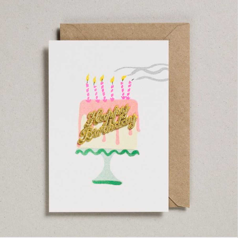 Birthday Cake Happy Birthday Card – Calvert Jones